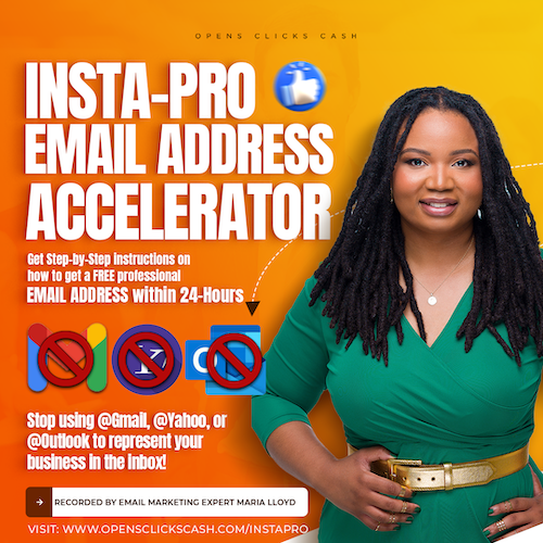 Insta-Pro Email Address Accelerator | Ditch your @Gmail, @Yahoo, or ...
