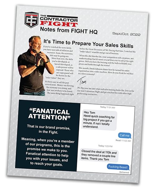 Sign up for The Contractor Fight Snail-mail Newsletter