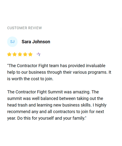 Order Winning The Contractor Fight