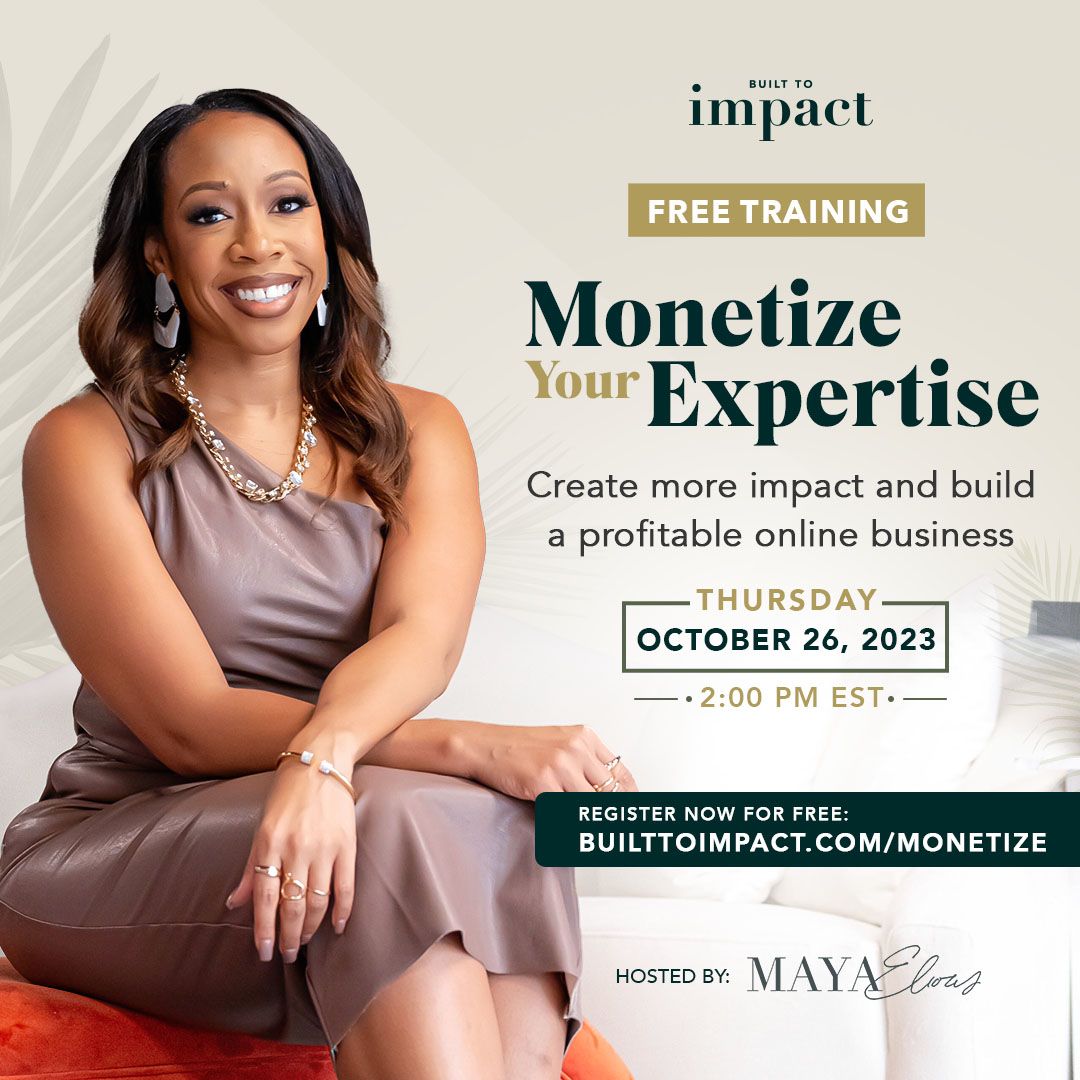 Monetize Your Expertise | A FREE Live Training On October 26, 2023 at 2 ...