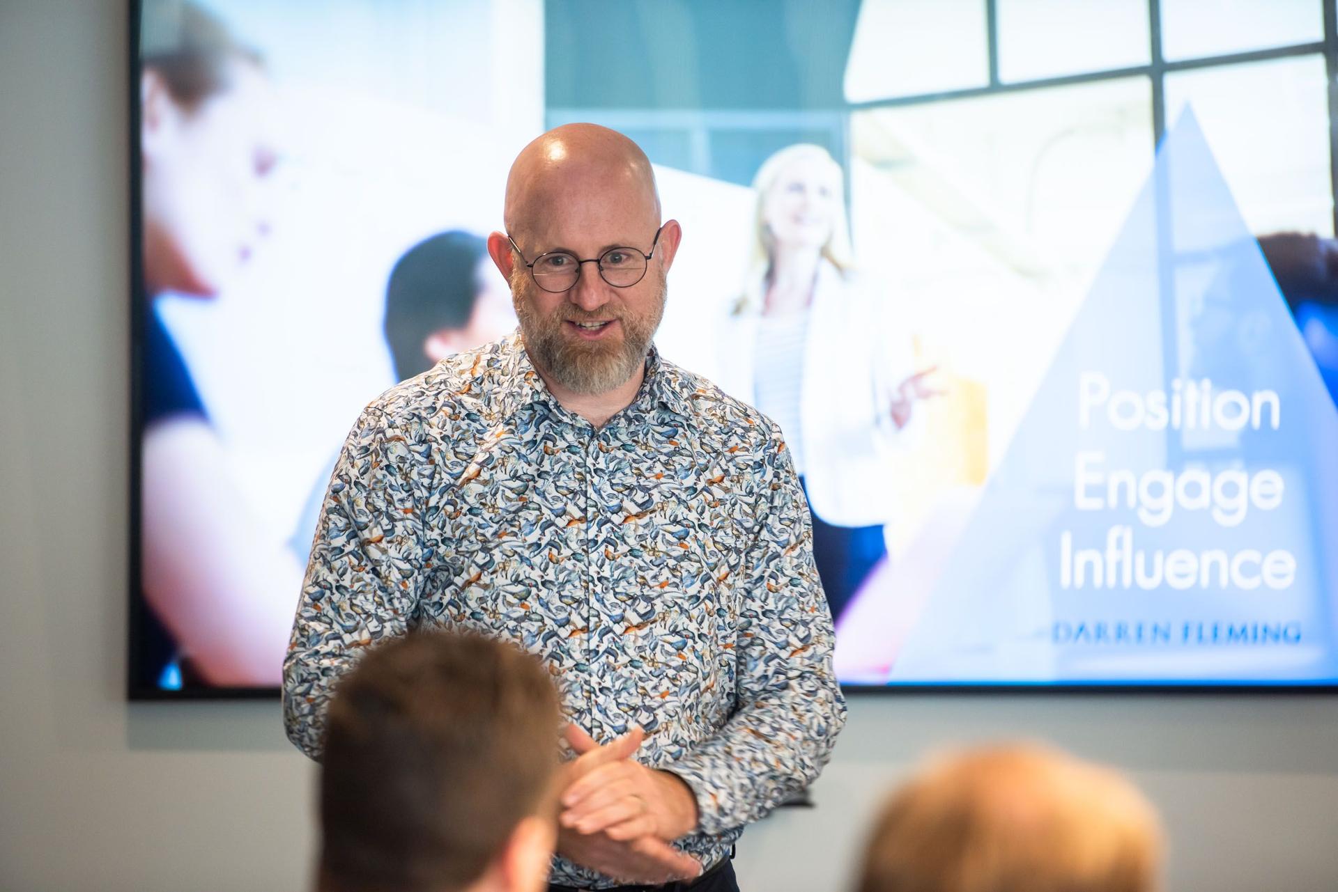 Darren Fleming knows what it is like to be scared at the front of the ...