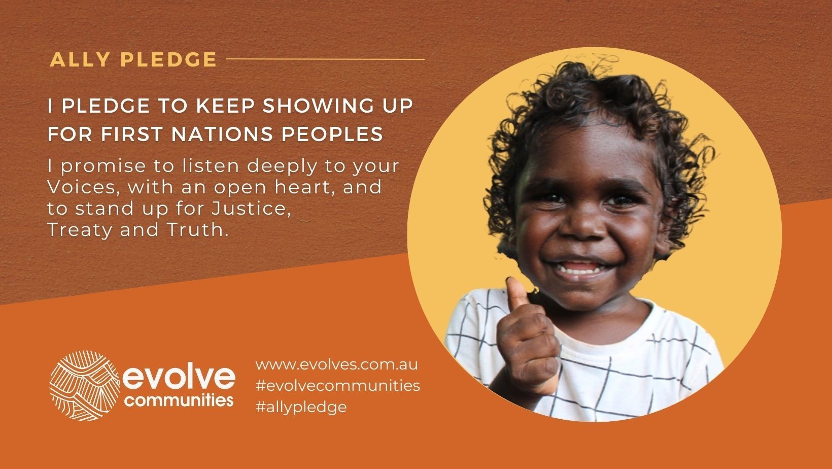 Take The Pledge to Keep Showing Up for First Nations Peoples