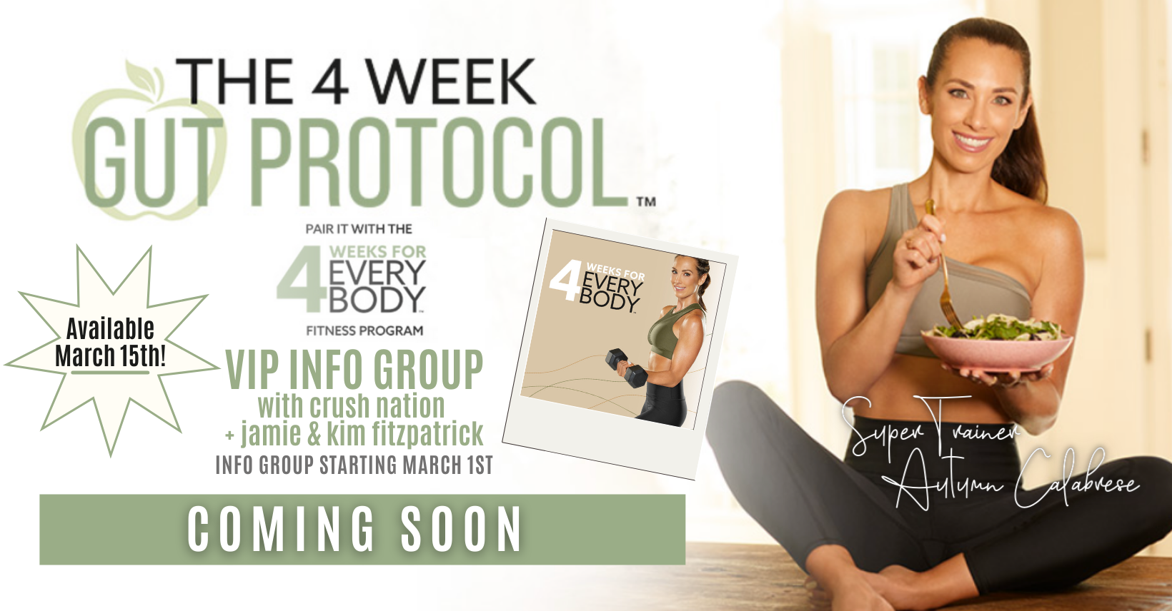 The 4 Week Gut Protocol & 4 Weeks for Every Body COMING SOON!