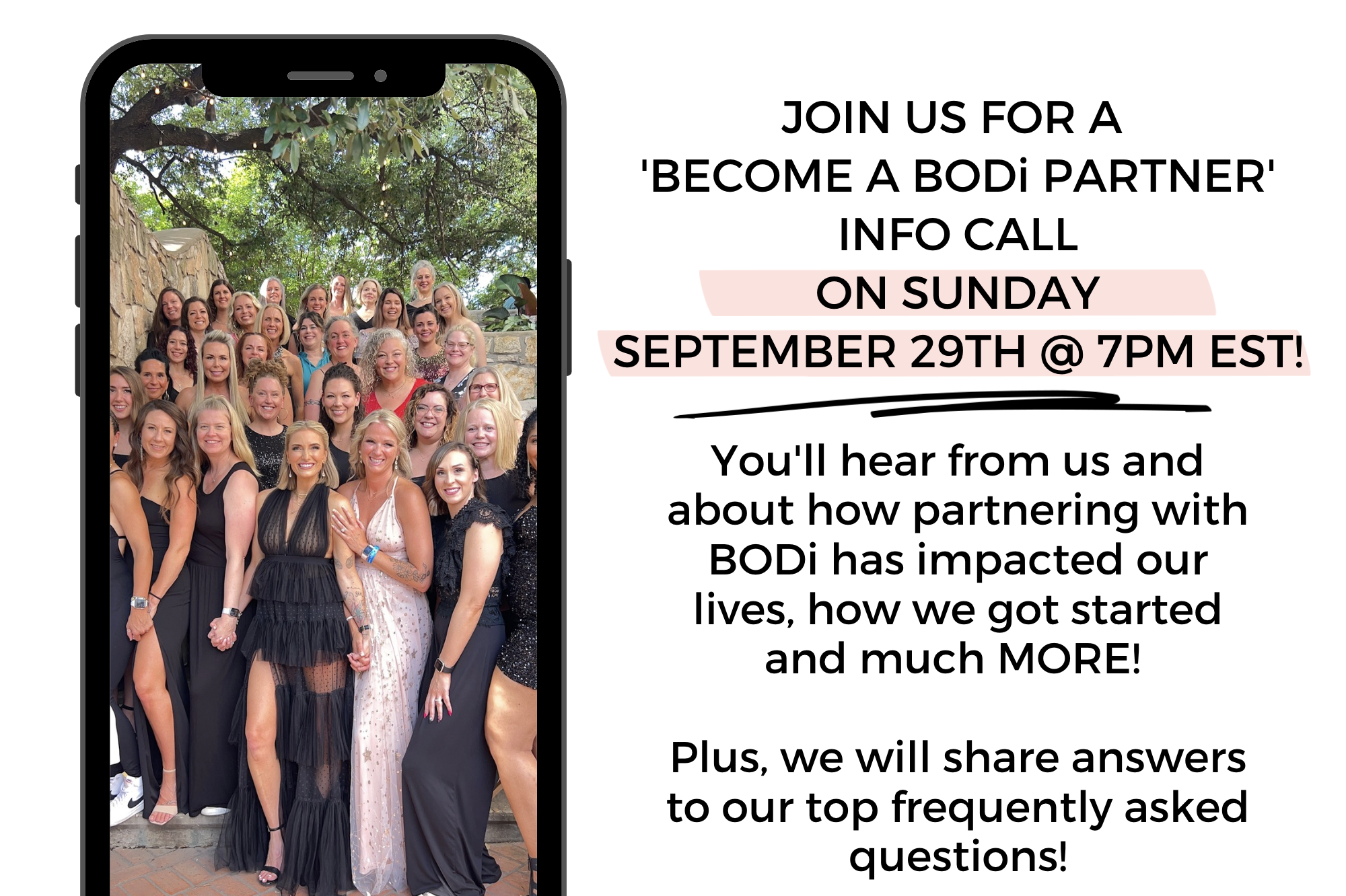 'Become a BODi Partner' info call is starting soon!