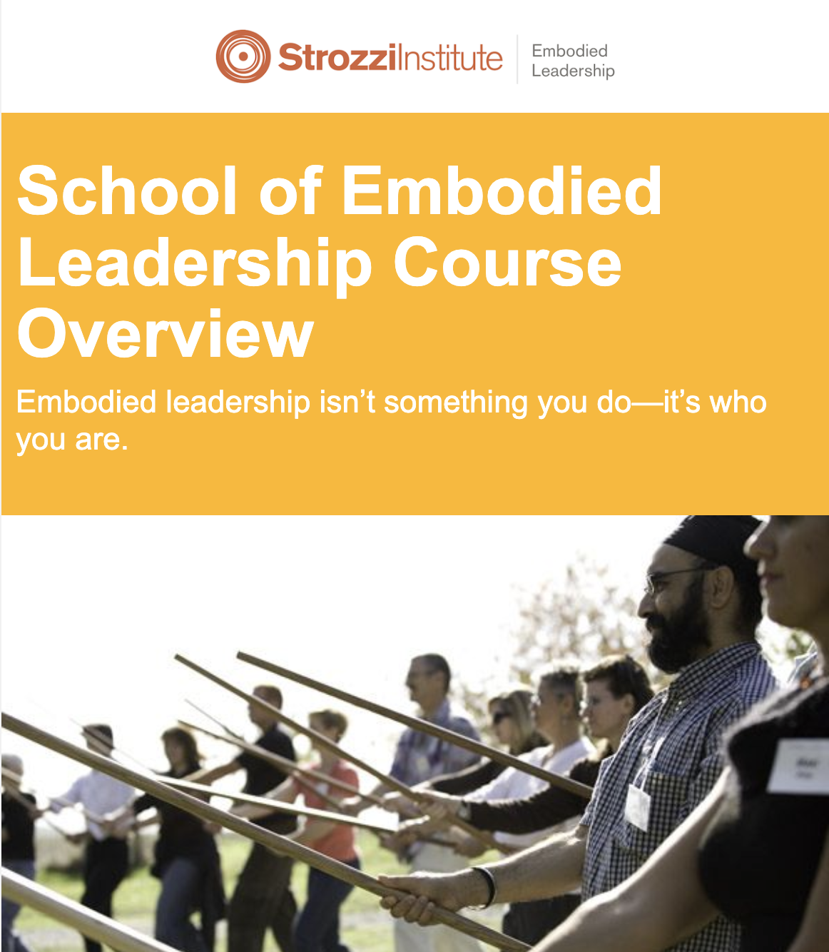 School of Embodied Leadershp | Strozzi Institute: Embodied Leadership