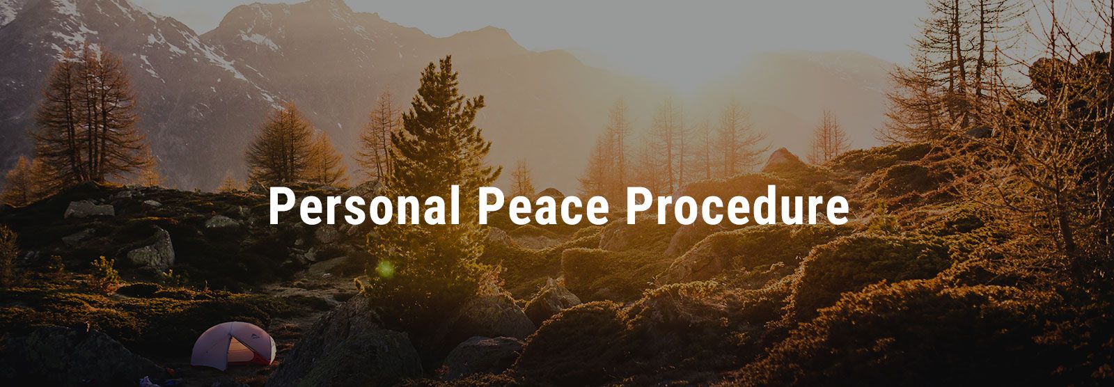 Personal Peace Procedure - EFT Universe