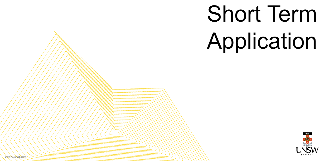 UNSW Learning Abroad | Short Term Application Form