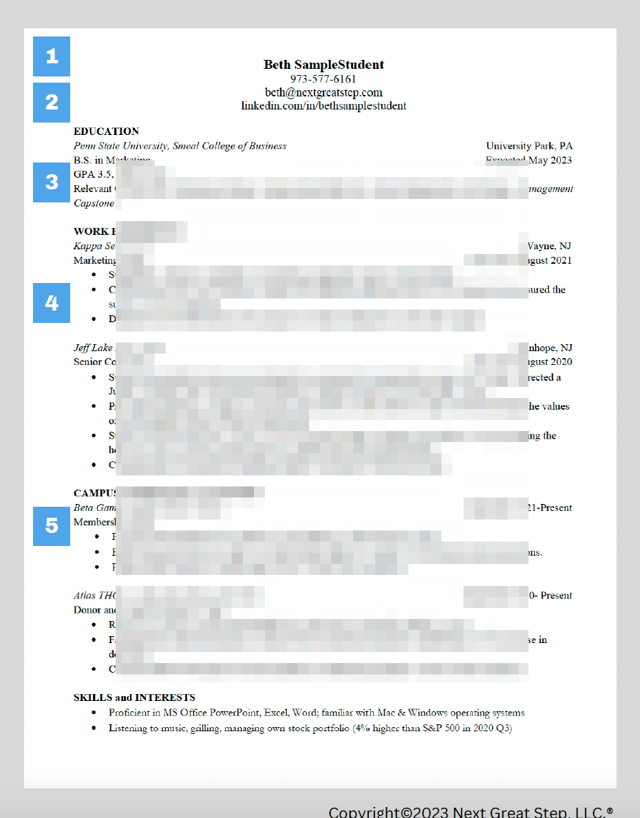 We are pleased to share the Next Great Step® Resume Checklist that ...