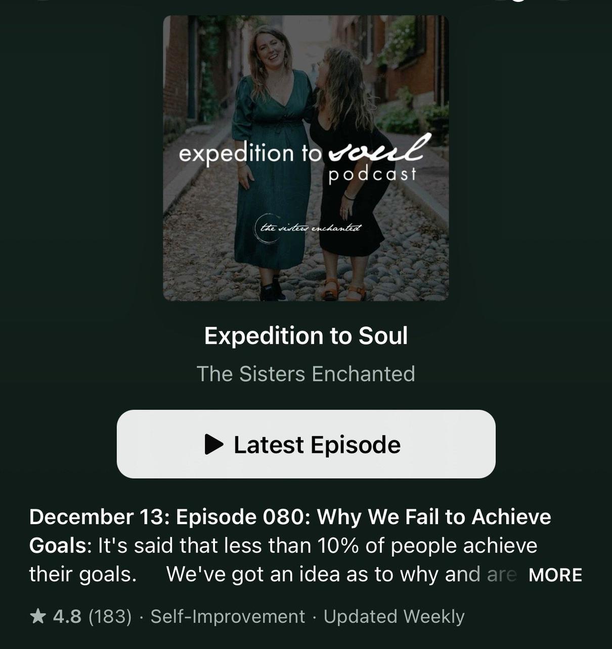 4.8 stars on Apple Podcasts and 4.9 on Spotify!