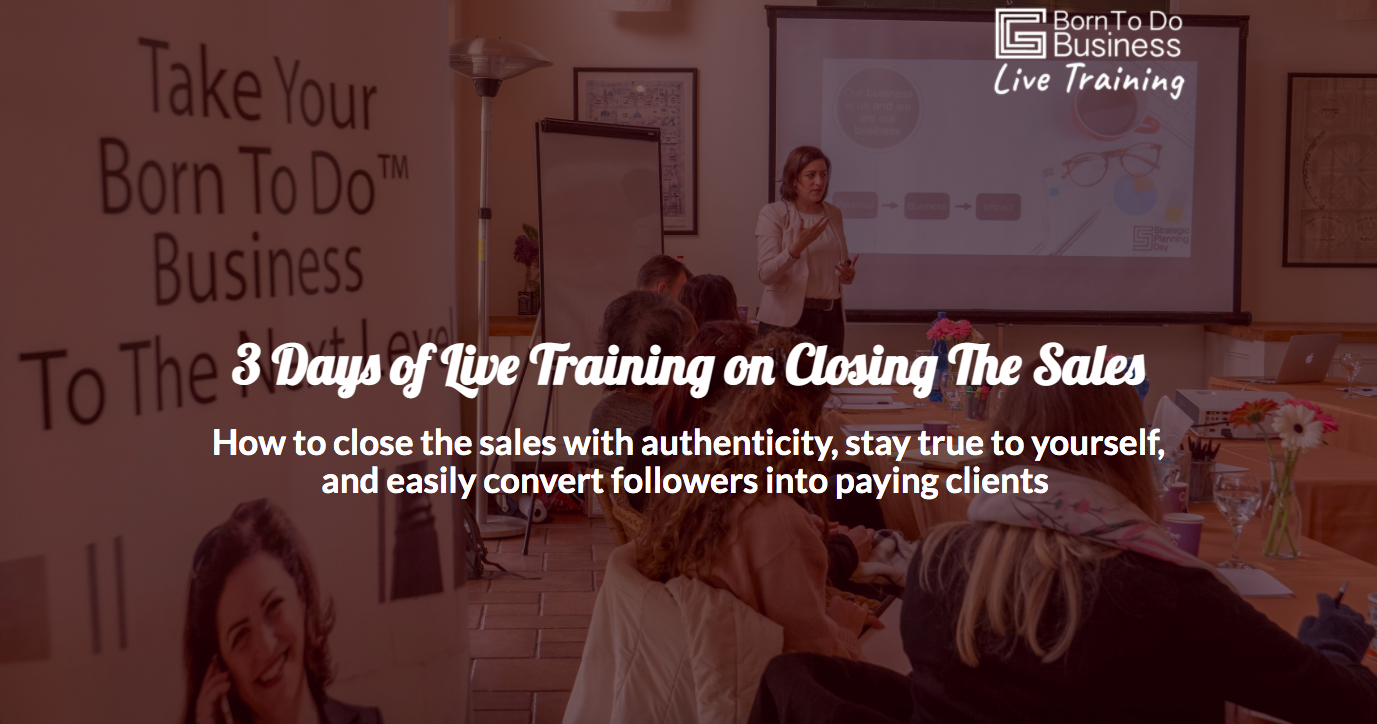 3 Days Live Training on Closing the Sales