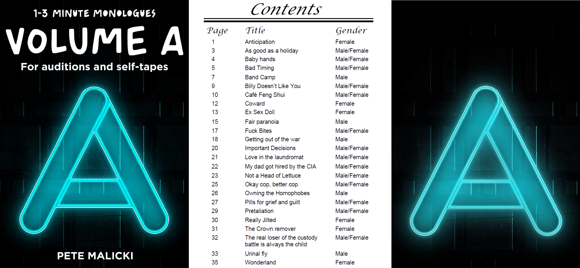 1-3 Minute Monologues VOLUME A