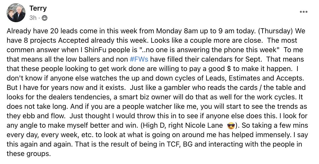 Free Job Costing Cheat Sheet The Contractor Fight