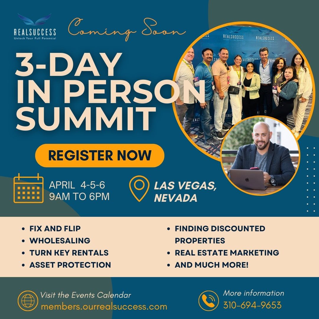 RealSuccess | 3 Day In Person Summit