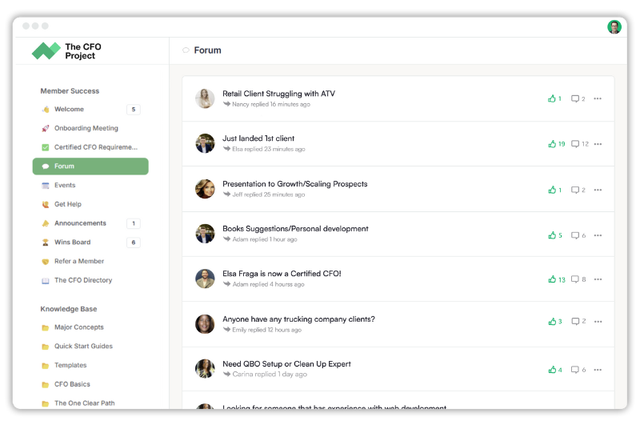 The CFO Project Membership
