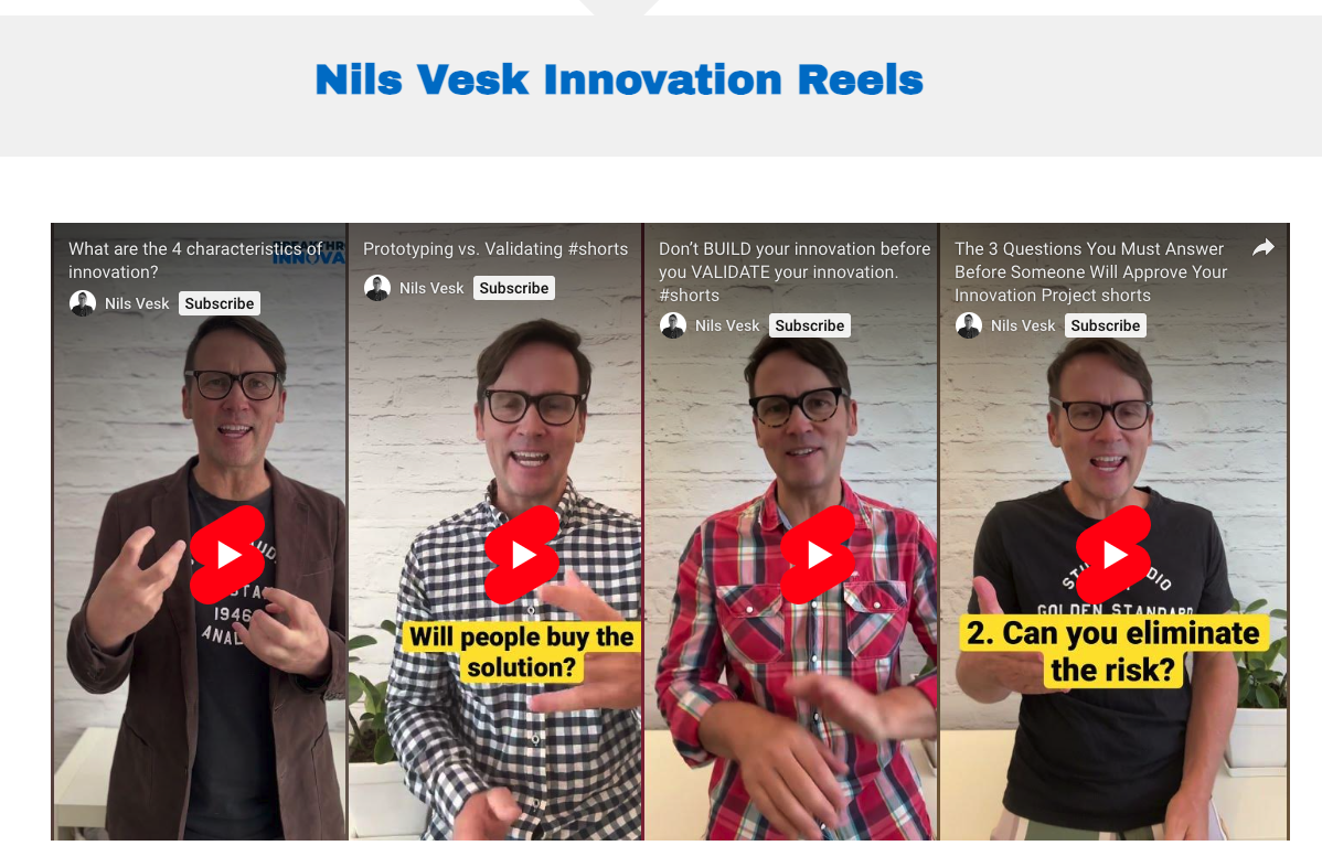Innovation questions answered by Nils Vesk Innovation Expert Keynote, speaker and author