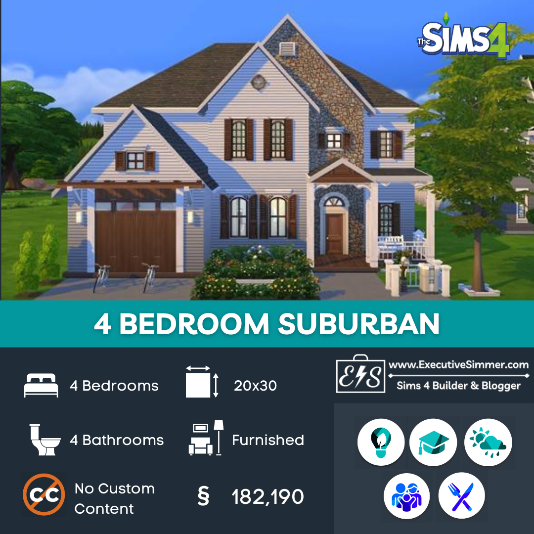 Sims 4 Suburban Builds