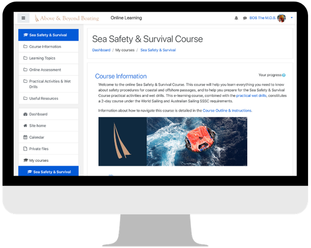 Sea Safety & Survival Course Online | Above & Beyond Boating