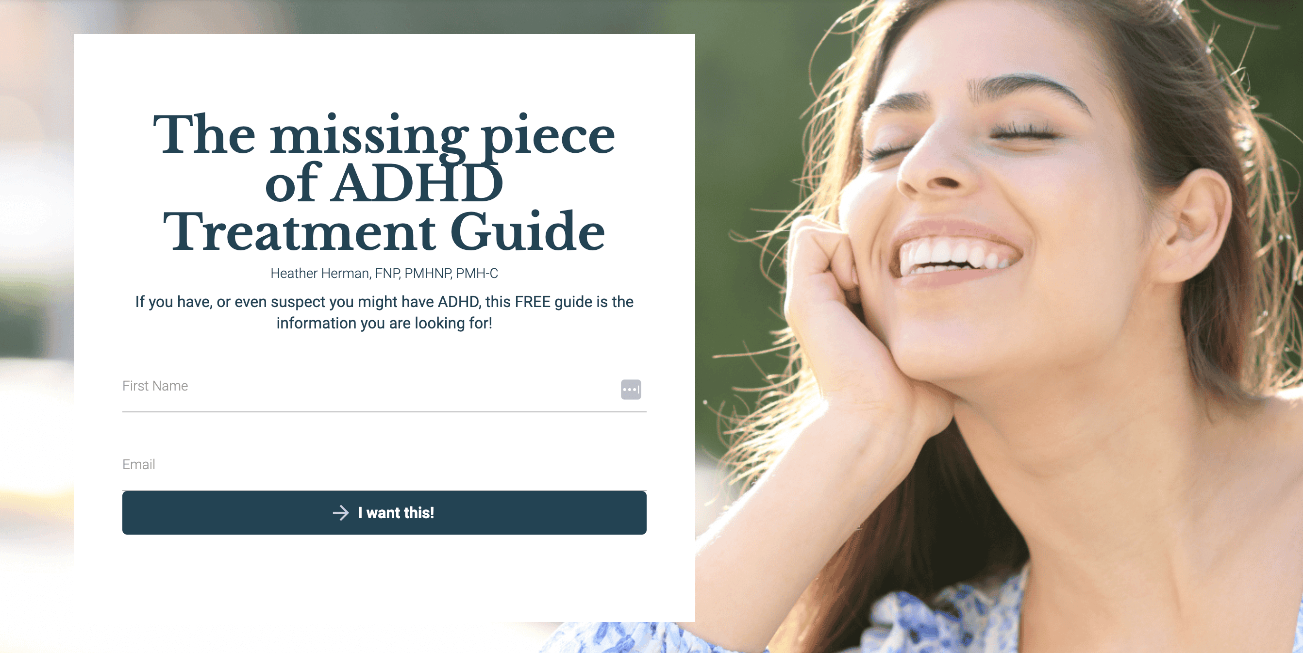 Healing with ADHD - guide optin simple