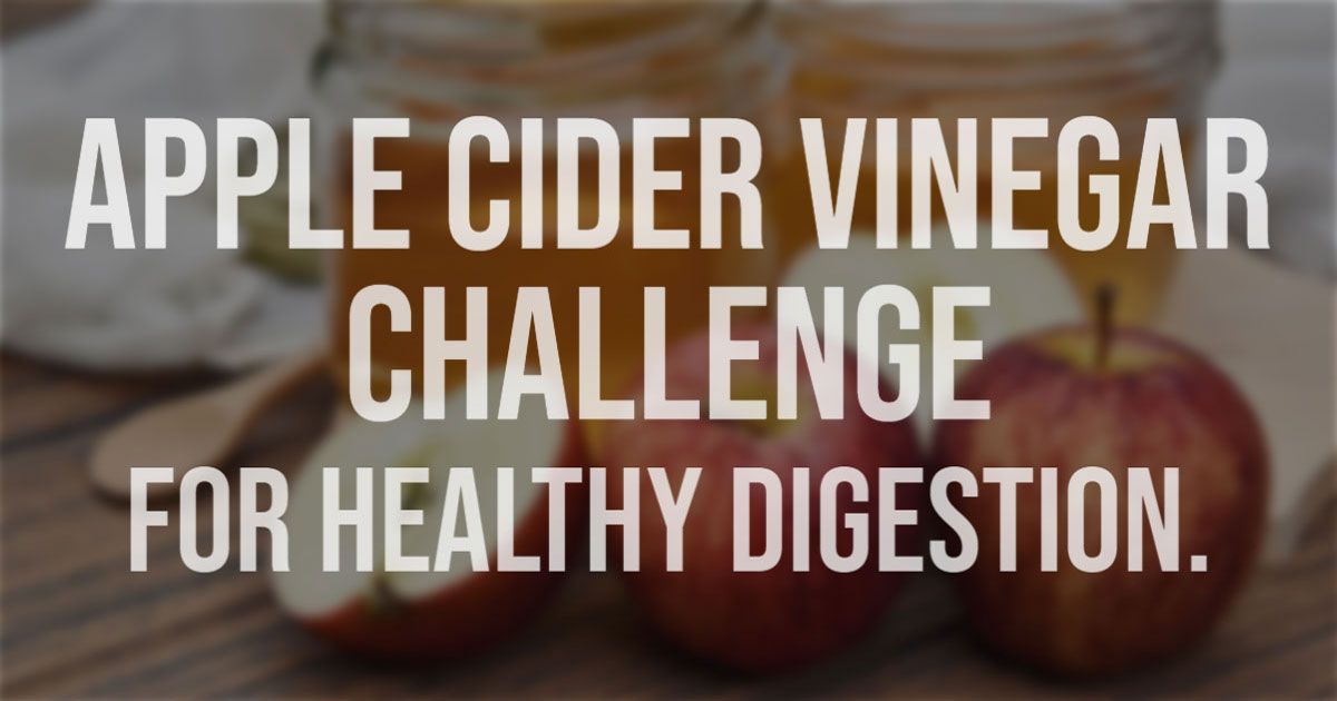 The Apple Cider Vinegar Challenge
