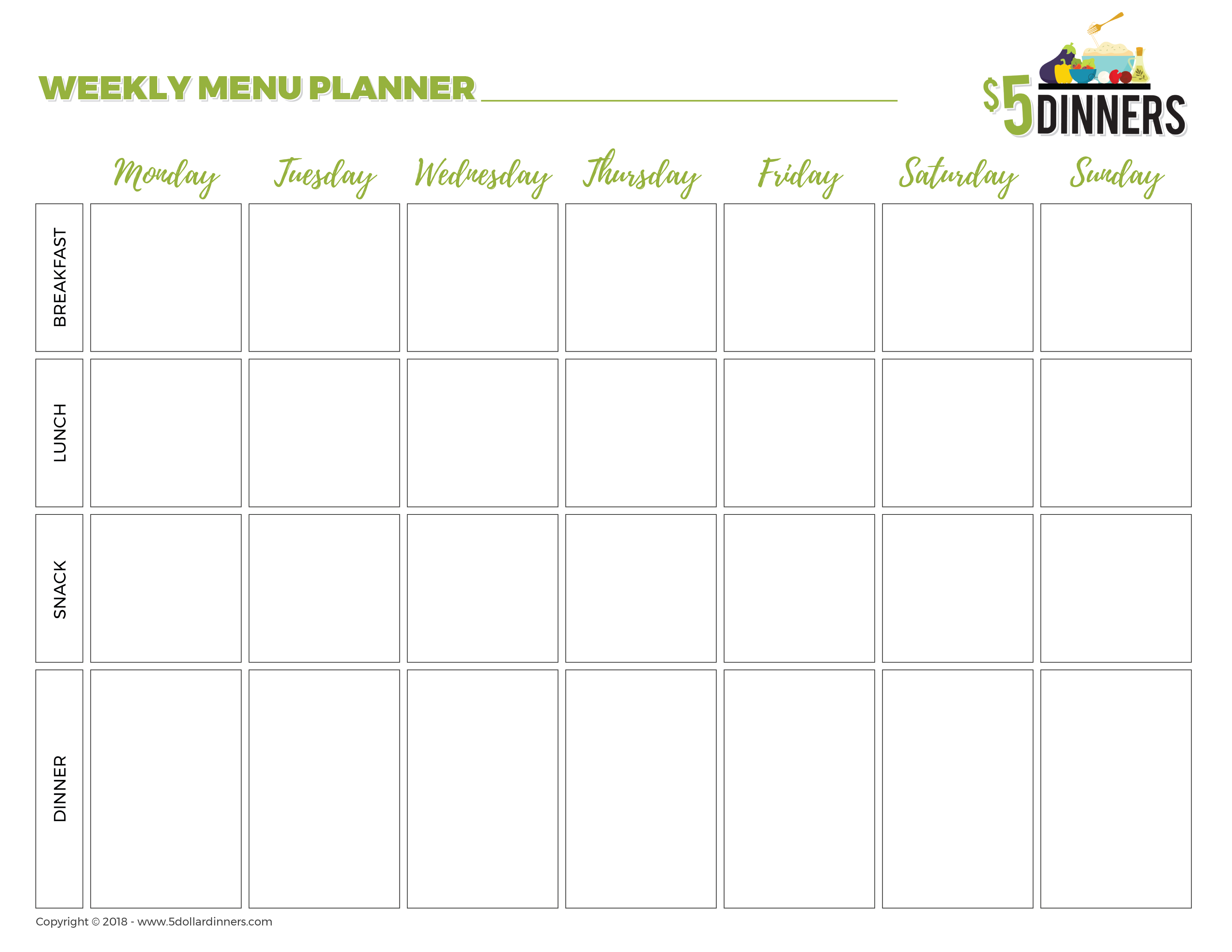 The $5 Dinners Freebie Center